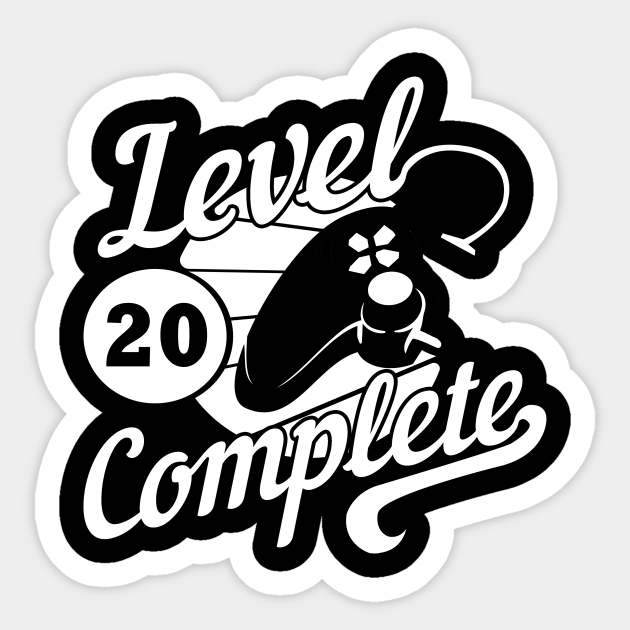 20th Birthday Gift Ideas Gamer Gamer Gift Idea Sticker TeePublic AU 20th-birthday-gift-ideas-gamer-gamer-gift-idea-sticker-teepublic-au